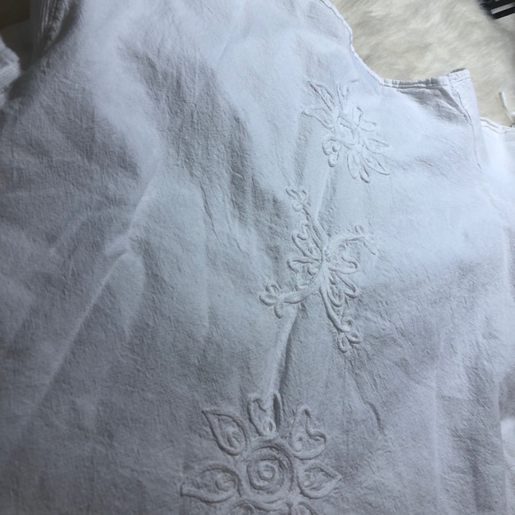 Tops | Beautiful White Shirt With Embroidery Design | Poshmark